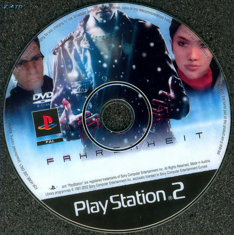 Перевод игры Fahrenheit (PS2-версия) (RUS-03843) для PlayStation 2 (PS2 ...